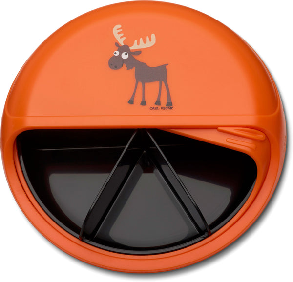 Spinning Bento disc lunch organiser Moose Orange - Carl Oscar | Bebemoda