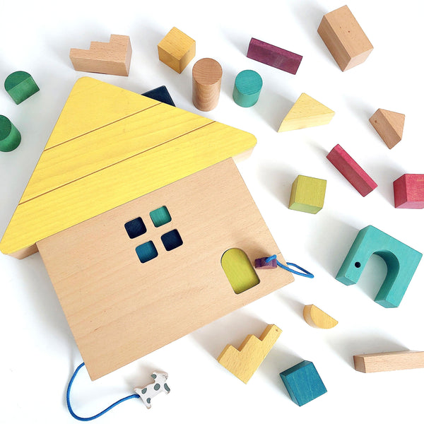 Tsumiki Wooden House Building Block Set - Kukkia | Bebemoda